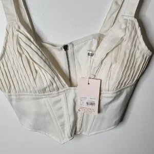 Missguided | Tops | Missguided White Corset Top Size 8 | Poshmark